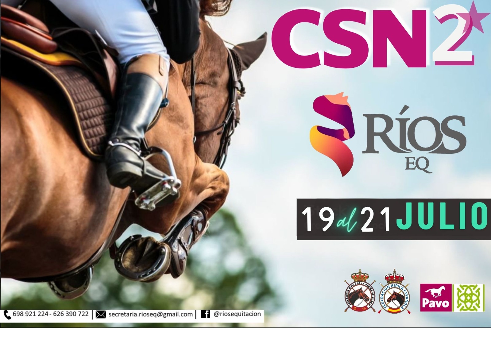 Concurso Nacional de Salto de Obstáculos, organizado por RíosEQ, del 19 ...